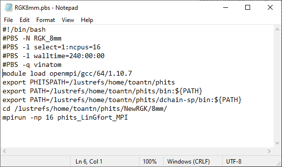 Error when running PHITS on HPC - Questions - PHITS Forum