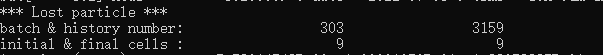 error "lost particles" - Questions - PHITS Forum