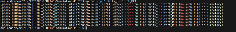 execvp error on file phits_LinGfort_MPI - Questions - PHITS Forum