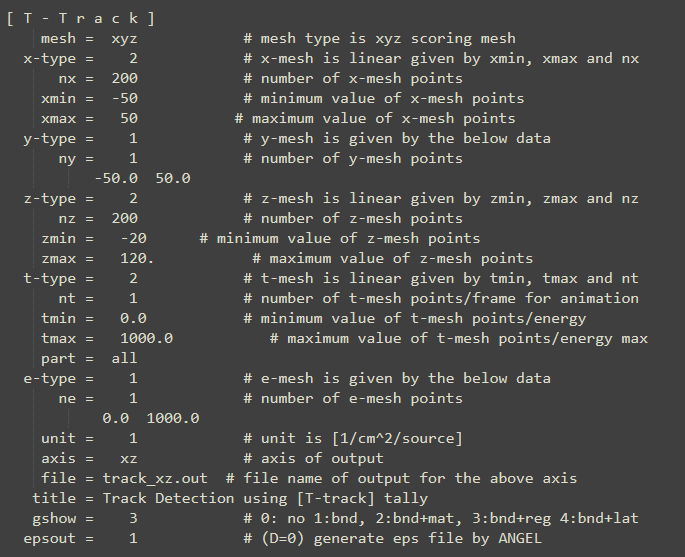 T-track show all red - Questions - PHITS Forum