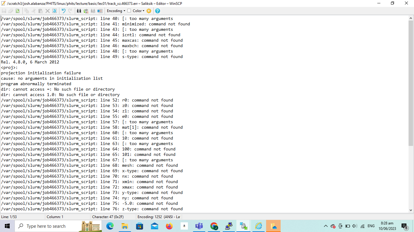 Linux HPC Sample Jobscript - Questions - PHITS Forum