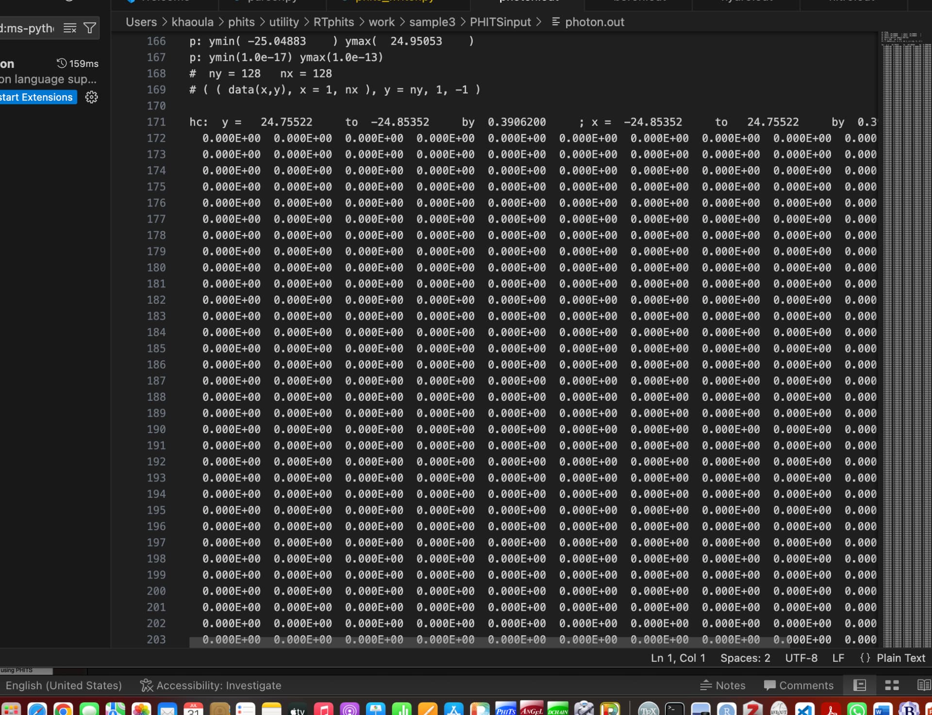 Error: Tally file(s) written in anatally subsection do not exist. - Questions - PHITS Forum
